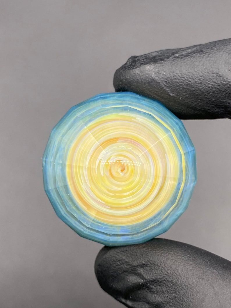Facet Cut Glass Implosion Half Marble valt Key - Etsy