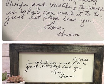 Custom handwriting | Etsy