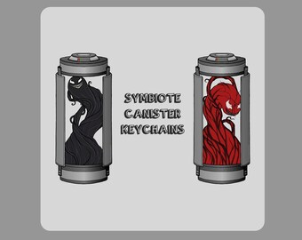 Venom Symbiote Canister Keychain - Etsy