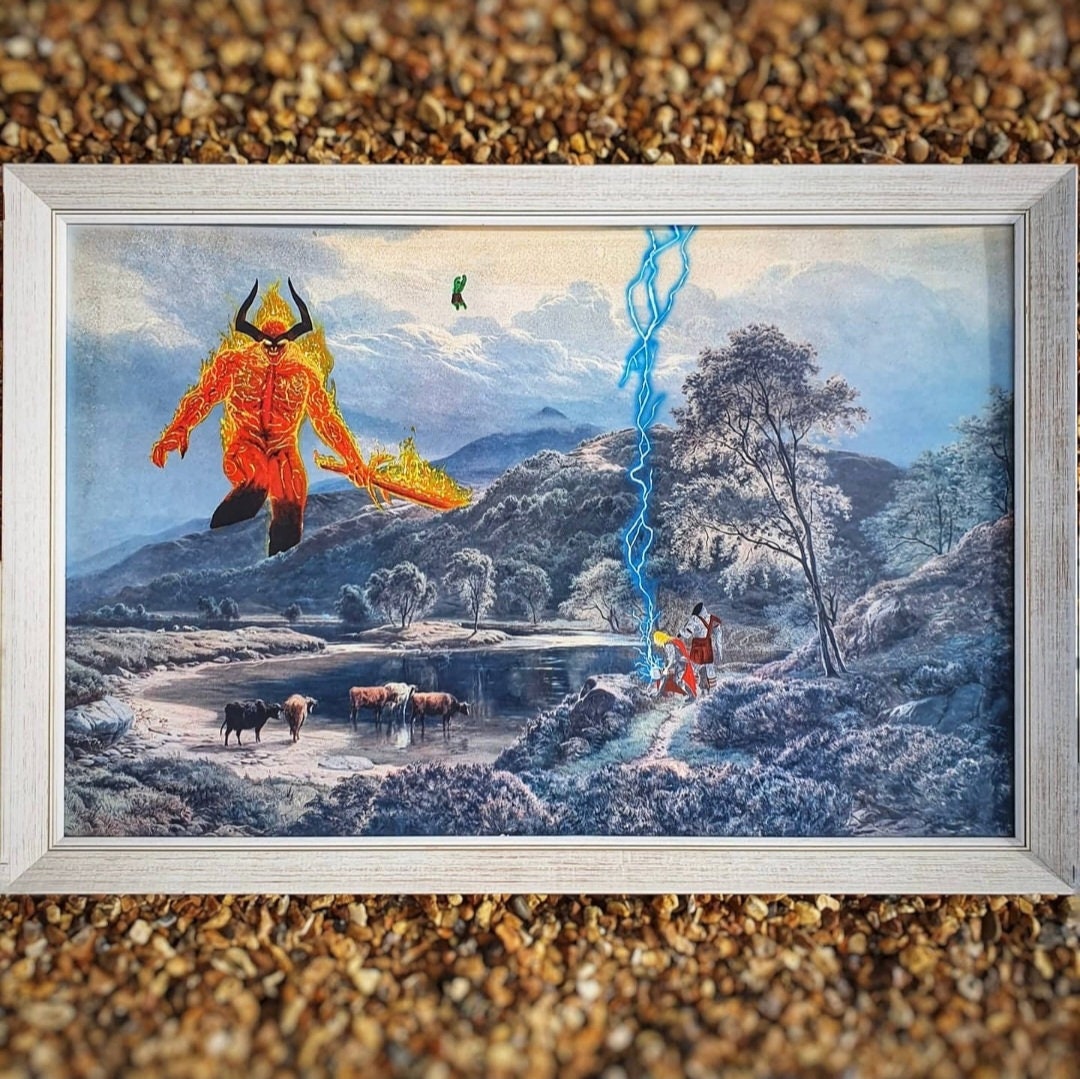 Thor Ragnorak Upcycled Canvas - Etsy