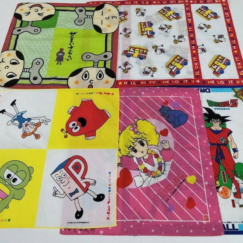Vintage Anime Handkerchief - Etsy