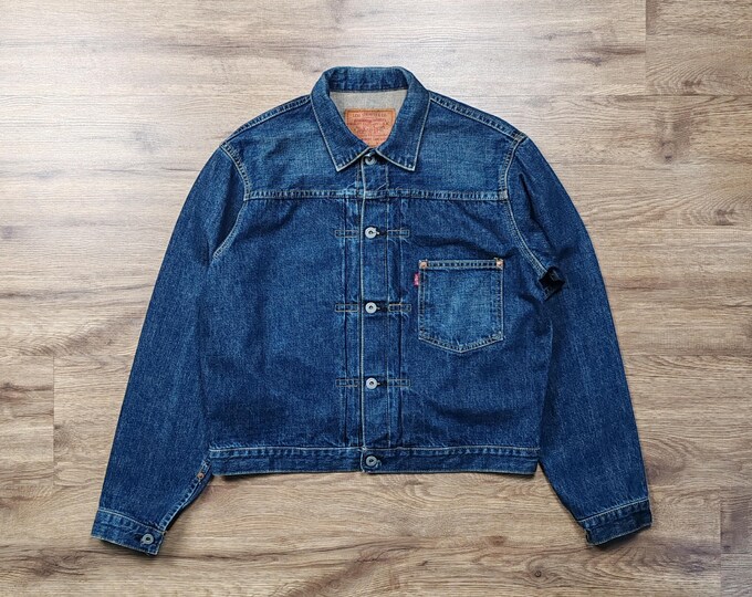 Vintage Levi's Big E 506 Type 1 Japan Denim Trucker Jacket Size 40 ...
