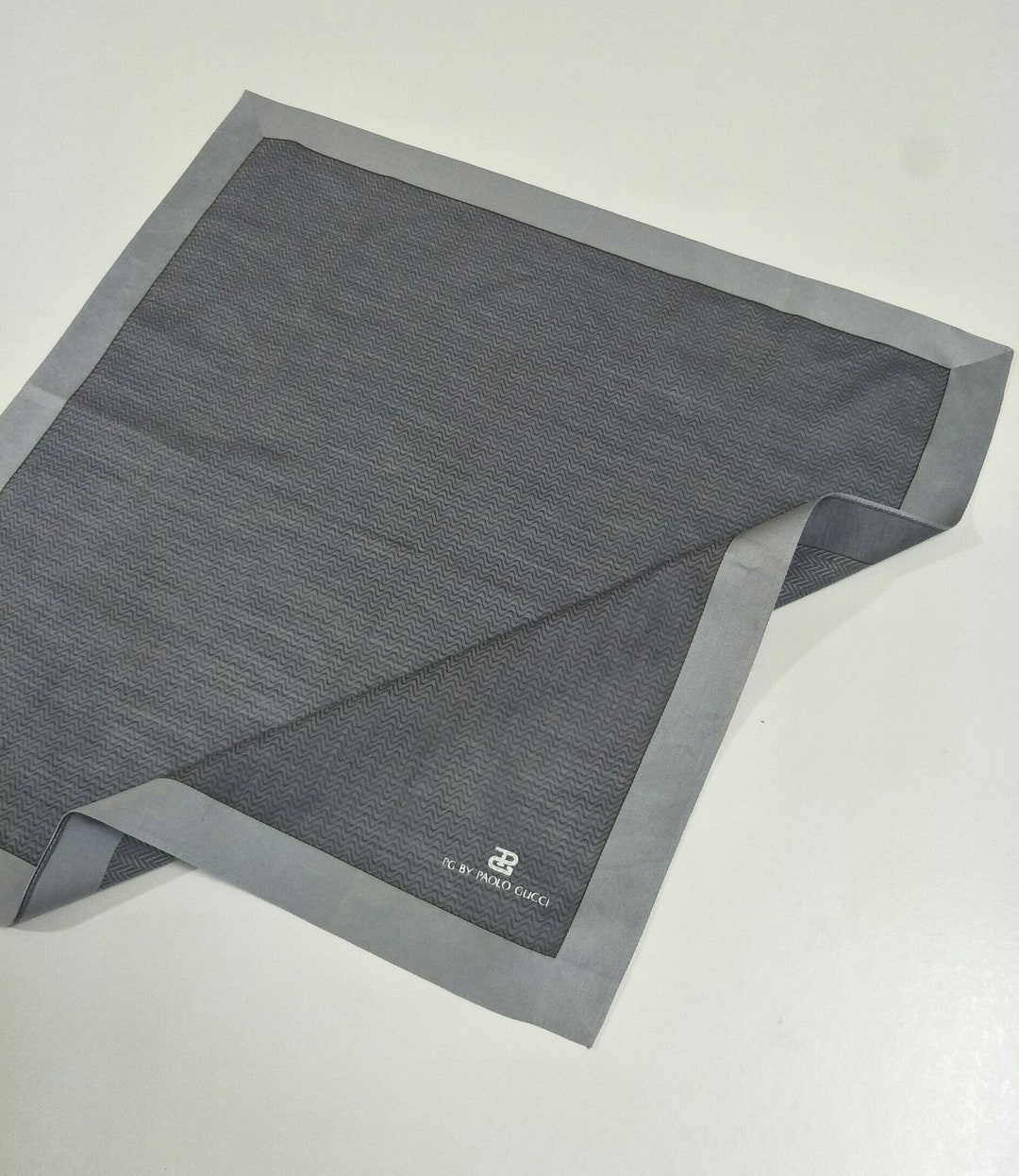 Vintage Paolo Gucci Luxury Cotton 80s 90s Handkerchief 17 X 17 Inches ...