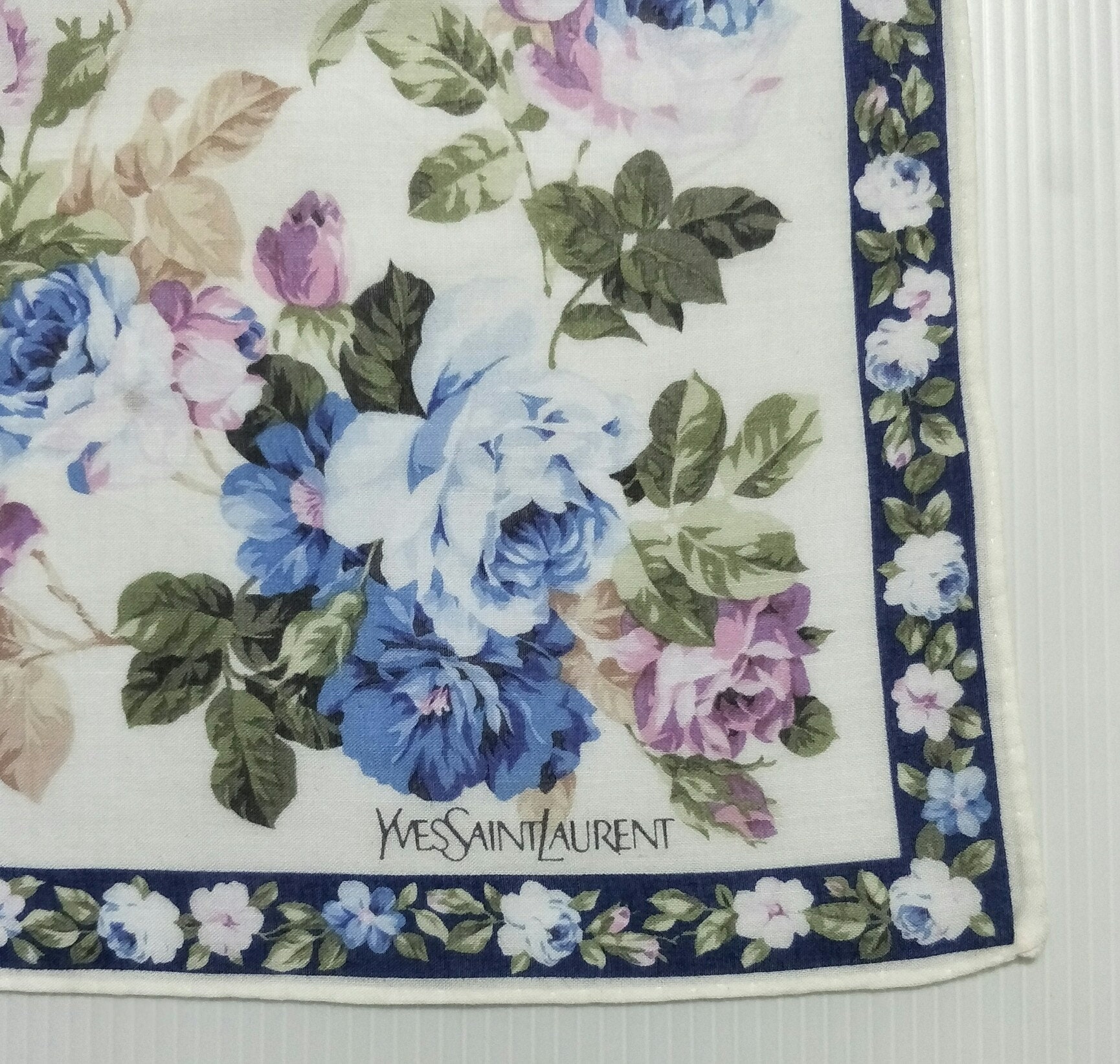 Vintage Yves Saint Laurent YSL Floral Flower Motive Luxury - Etsy