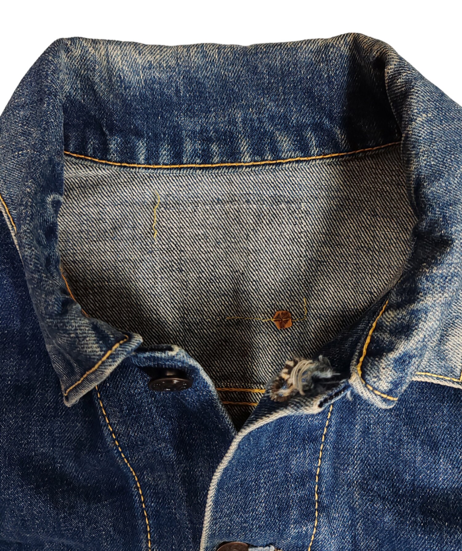 70s Big Stone Denim Vintage Faded Grunge Distressed Trucker 70s Big Stone Denim Vintage Faded Grunge Distressed Trucker