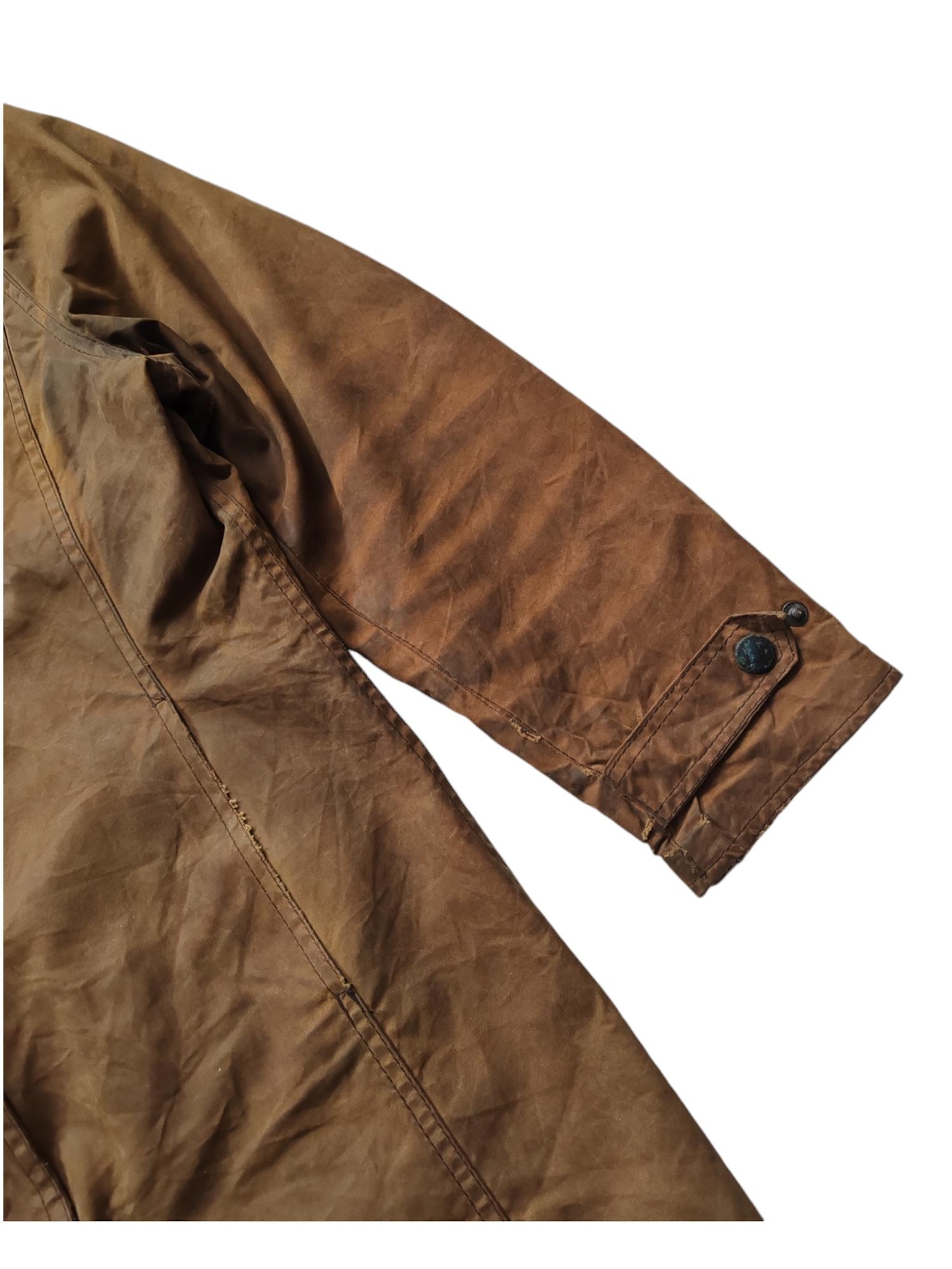 Barbour Newmarket Jacket Size UK 12 EU 38 US 8 Waxed Khaki Thrashed ...