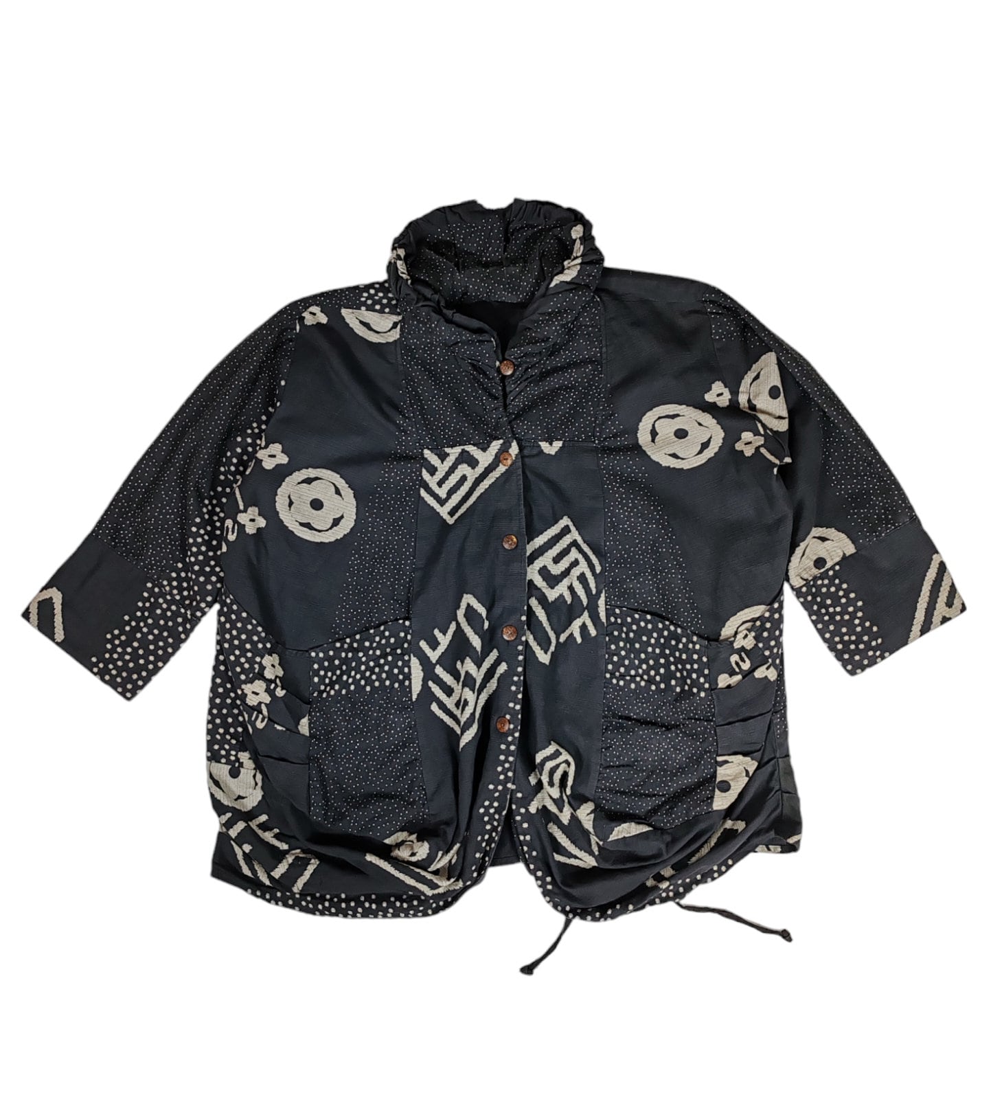Vintage Women's Japanese Classic Script Button Jacket Size 44 90s Japan ...