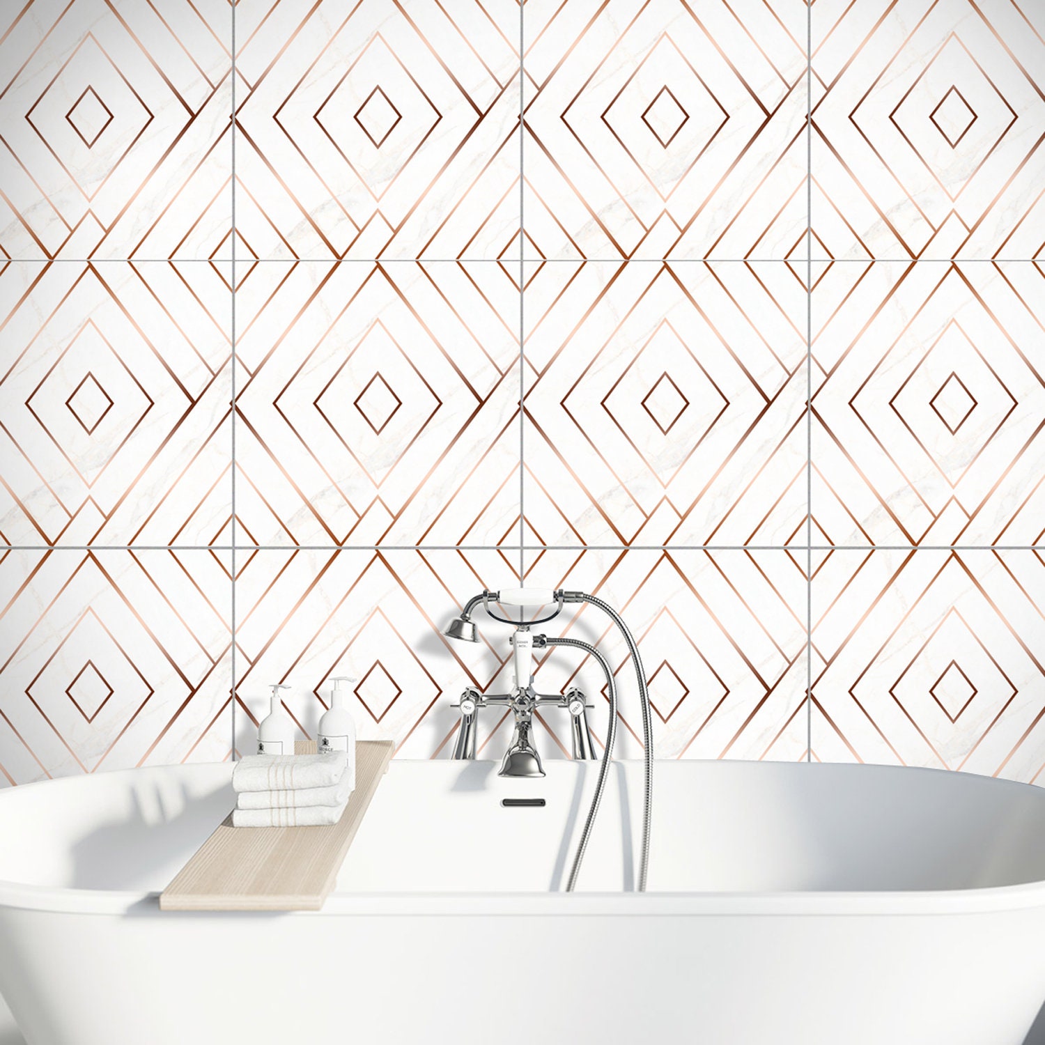 Wall Vinyl Tile Decals for Kitchen Bathroom or Backsplash | Etsy