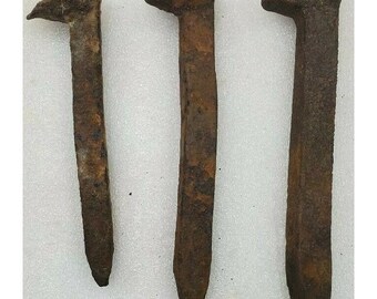Antique Hand Forged Spikes - Etsy