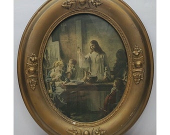Antique Jesus Frame - Etsy