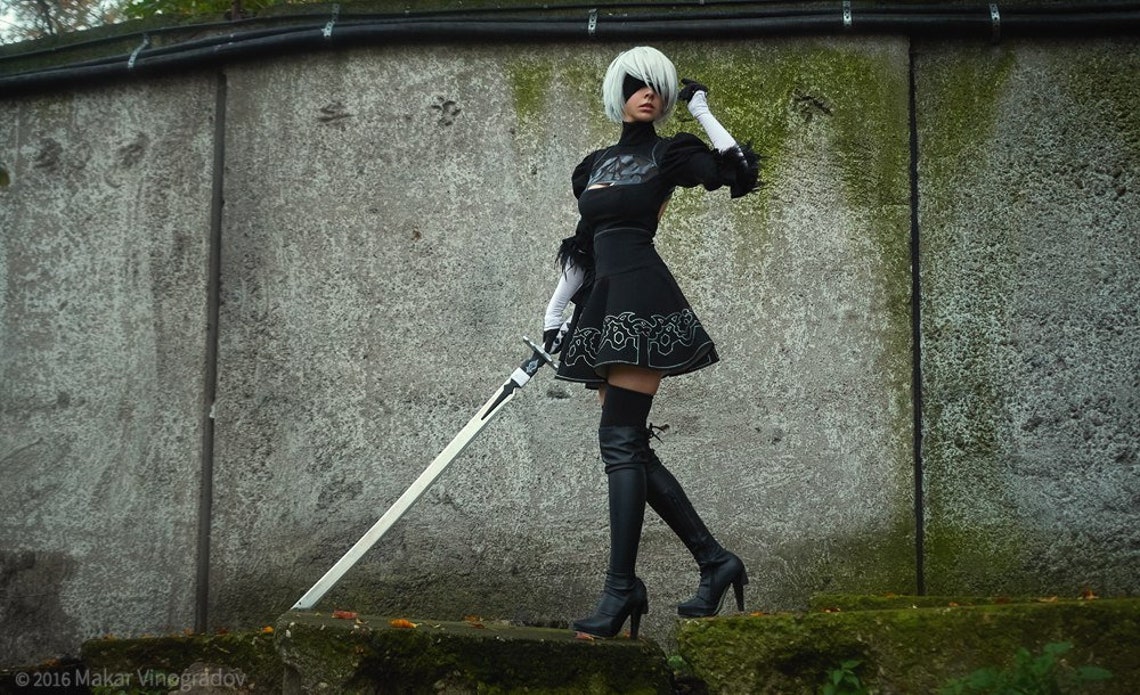 Nier automata 2B virtuous contract sword katana | Etsy