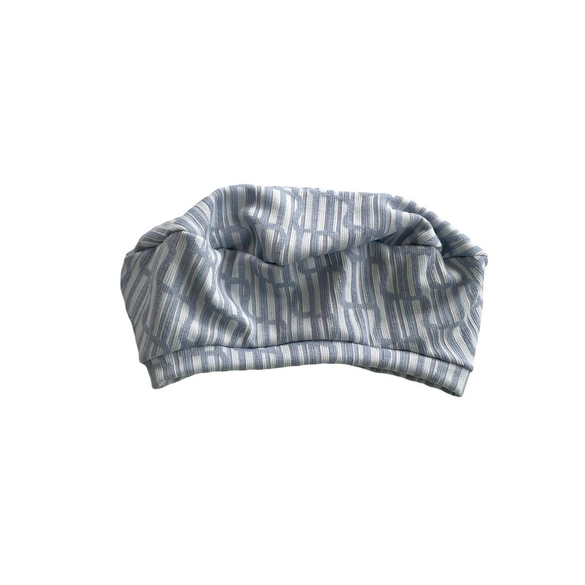 Beret Hat Light Blue Knit Fabric French Beret Hat Comfortable Soft Knit ...