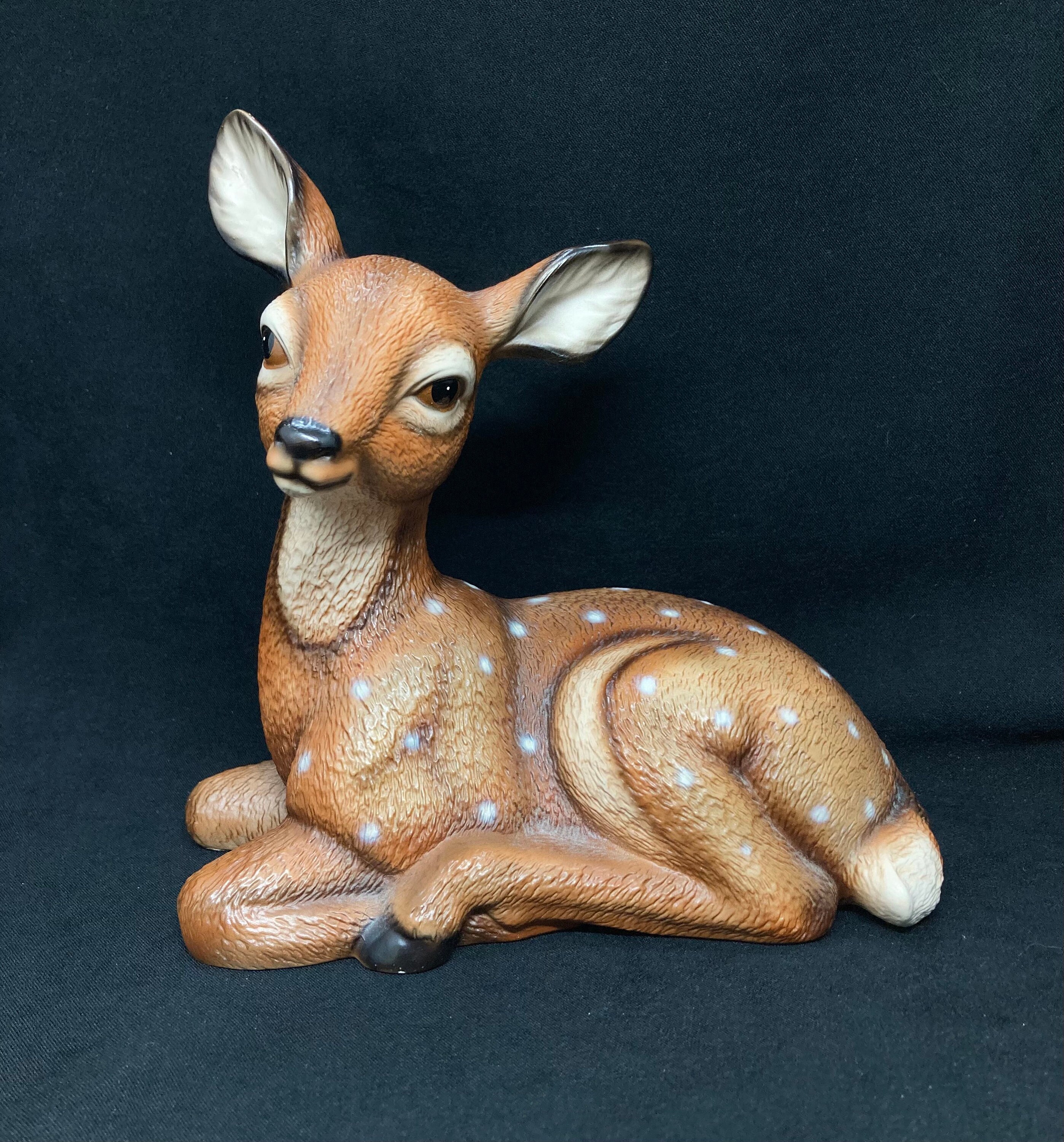 Vintage Fawn Figurine by the Harvey Knox Collection Hand Painted Japan ...