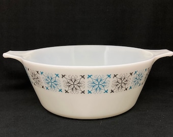 Vintage English JAJ Pyrex Casserole Plate Serving Dish Mid Century ...