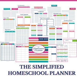 The Simple Homeschool Planner - Etsy