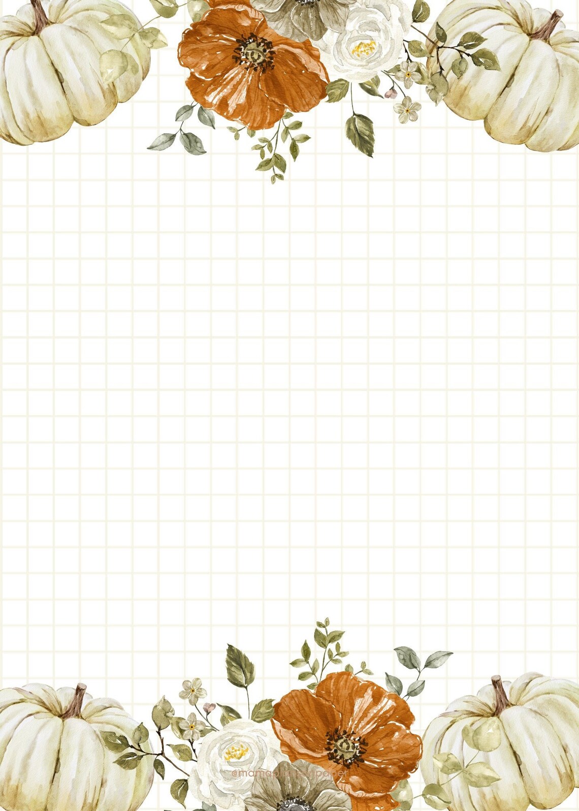 Fall Note Pages | Fall Planner - Etsy