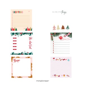 Printable Christmas Sticky Notes: Holiday Planner (PDF) - Etsy