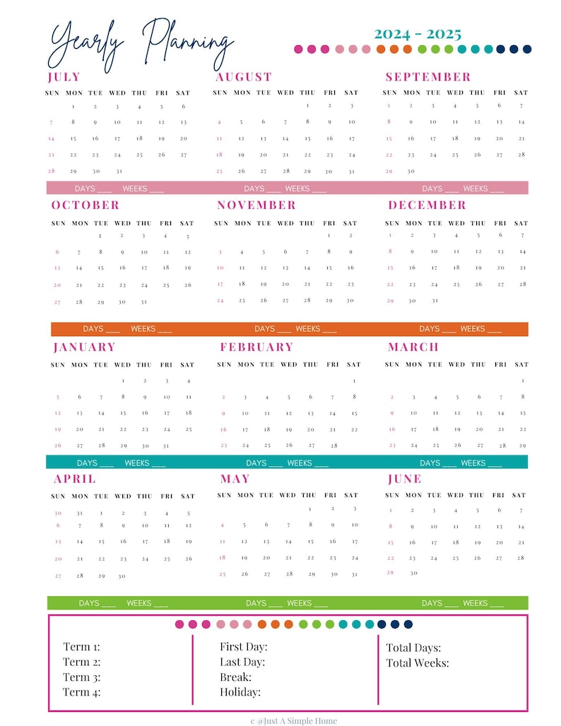 The Simple Homeschool Planner - Etsy