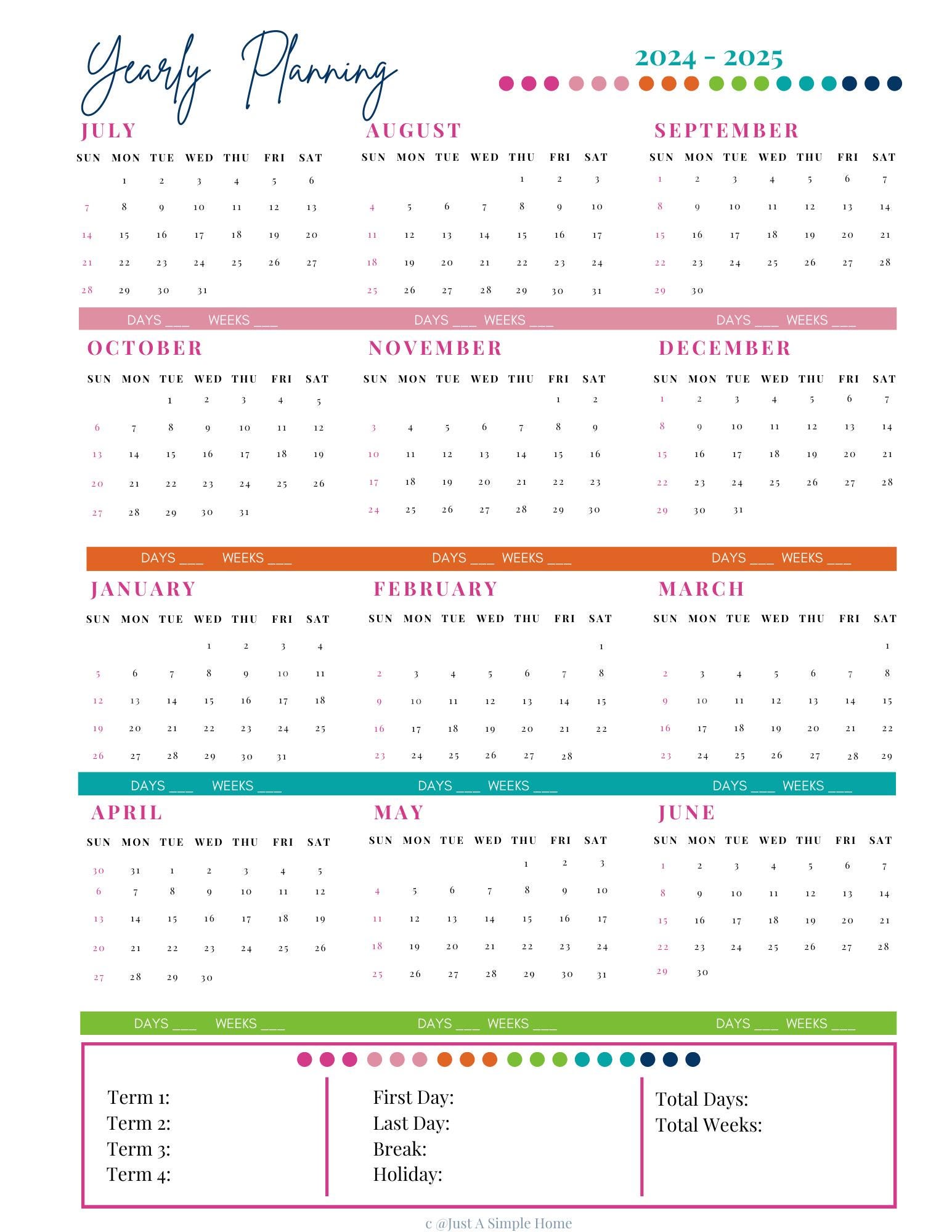 The Simple Homeschool Planner - Etsy