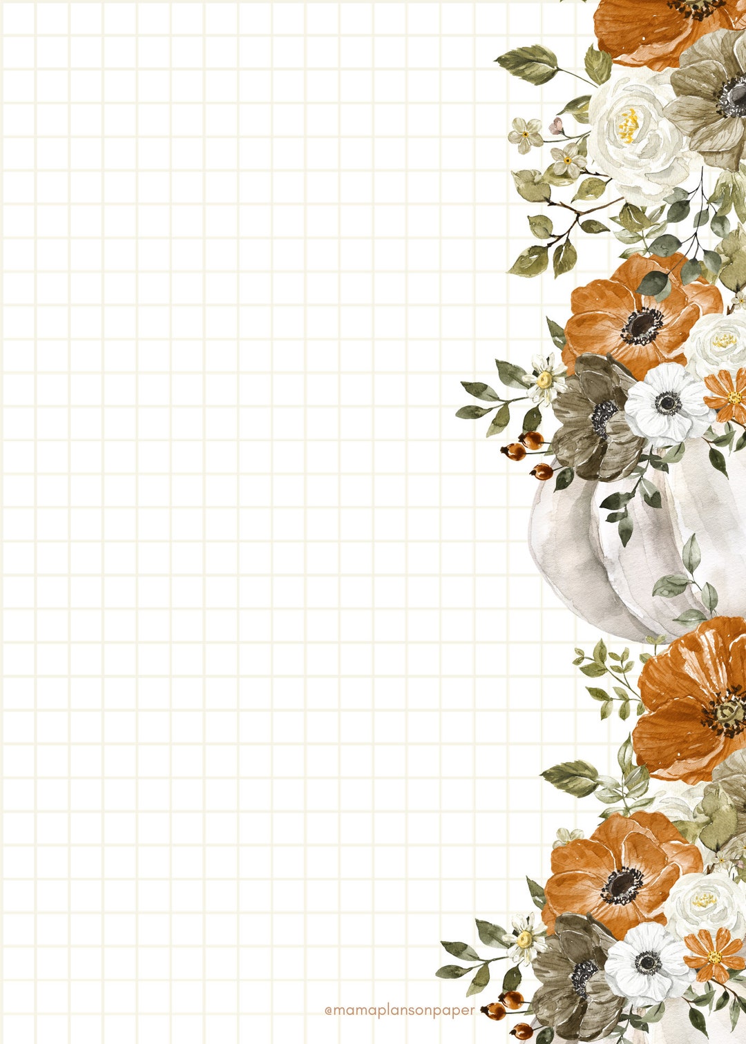 Fall Note Pages | Fall Planner - Etsy