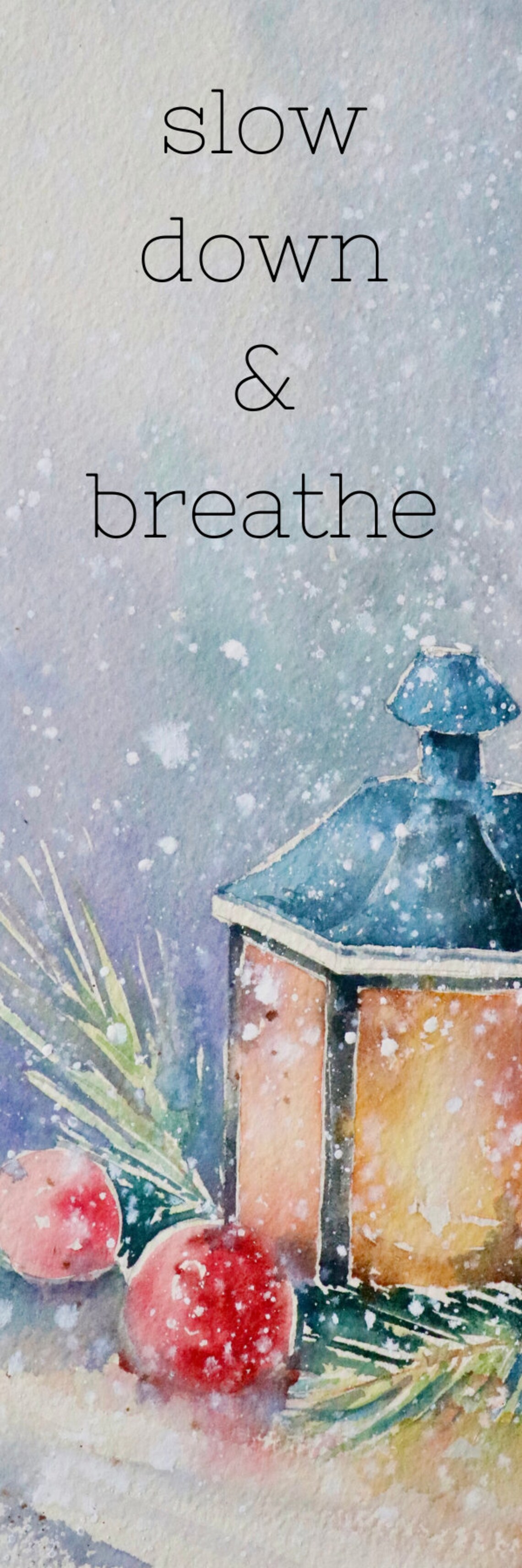 Christmas Winter Bookmarks Digital Bookmarks Christmas Holiday ...