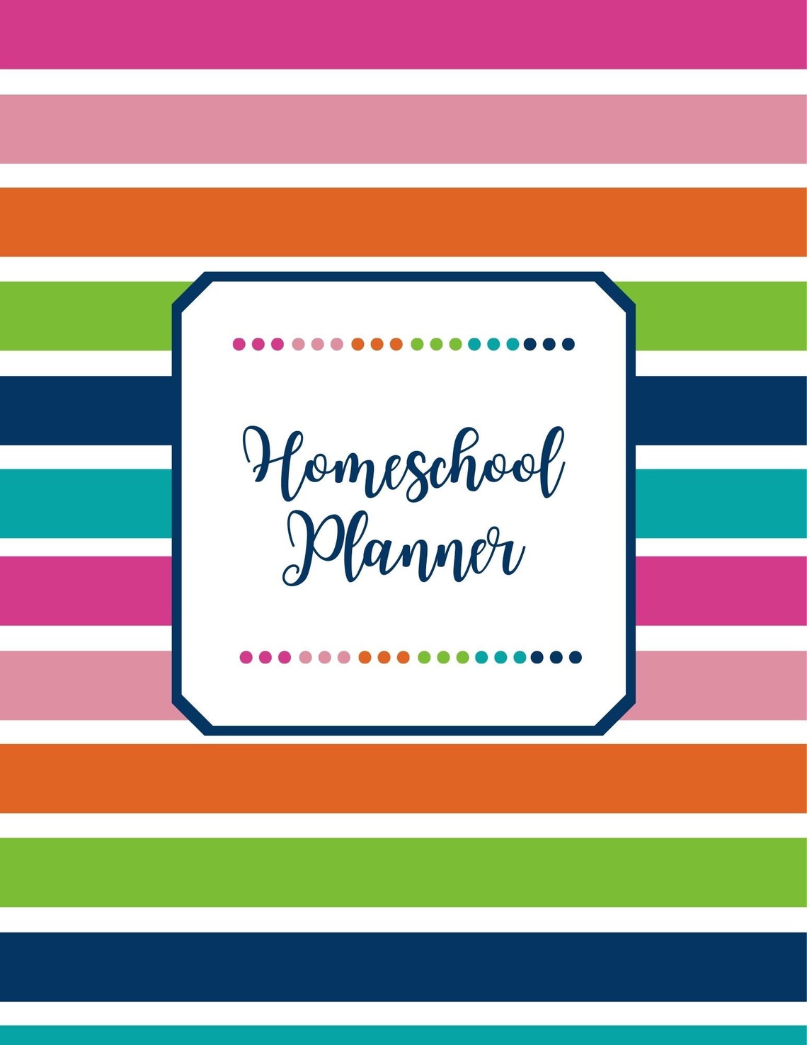 The Simple Homeschool Planner - Etsy