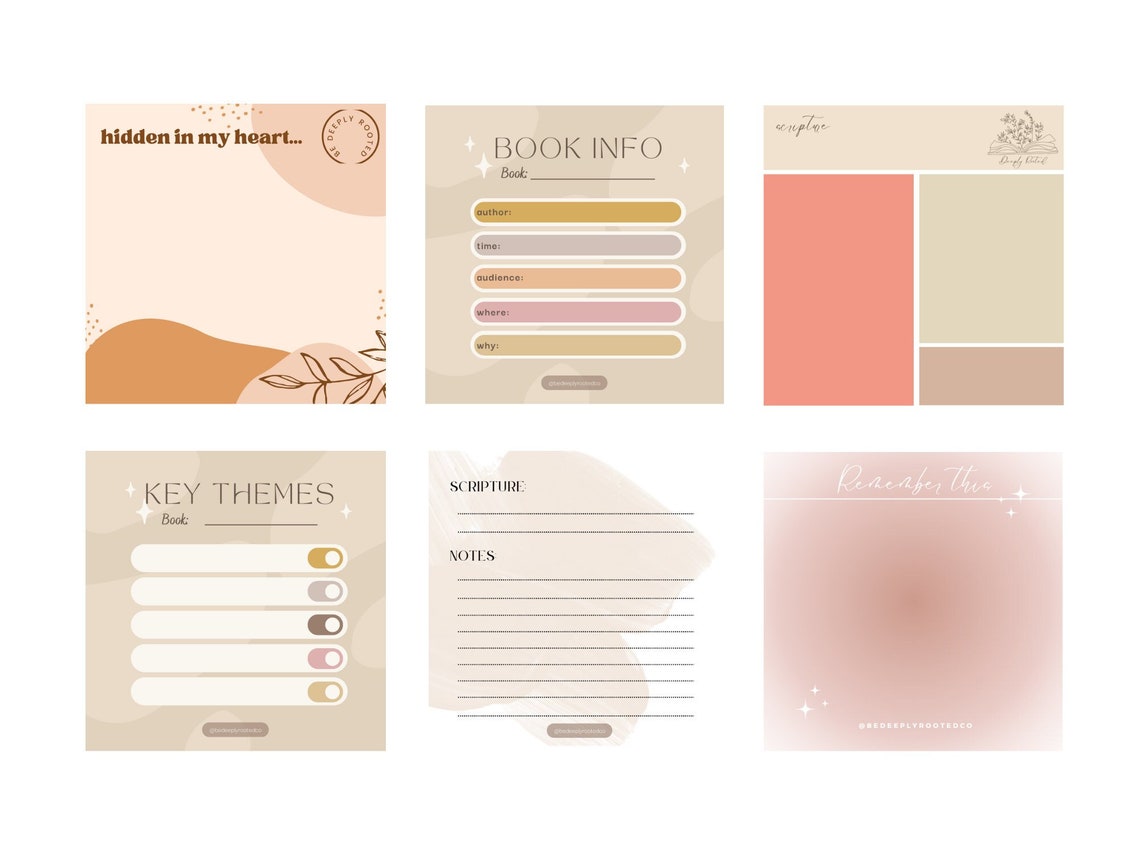 Bible Study Sticky Notes Printable Digital - Etsy