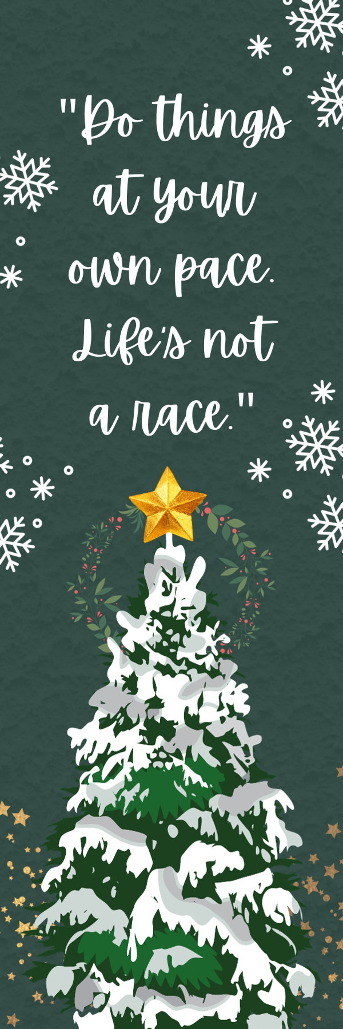 Christmas Winter Bookmarks Digital Bookmarks Christmas Holiday ...