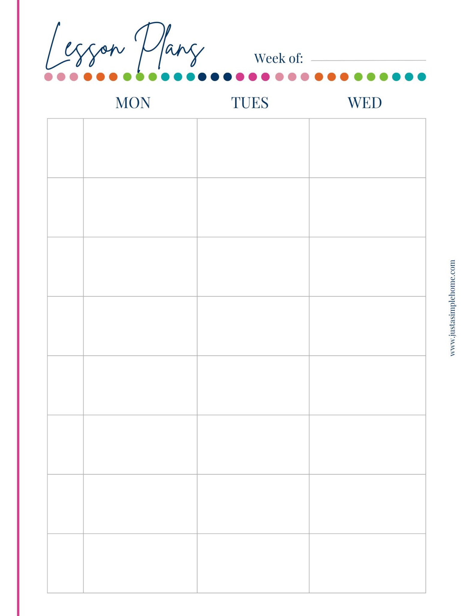The Simple Homeschool Planner - Etsy
