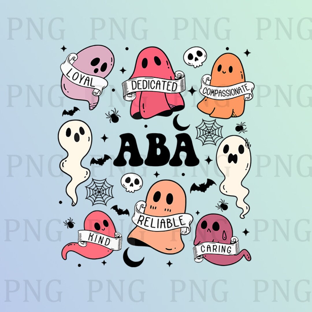 Applied Behavior Analysis ABA Halloween Spooky Ghosts Png ABA - Etsy