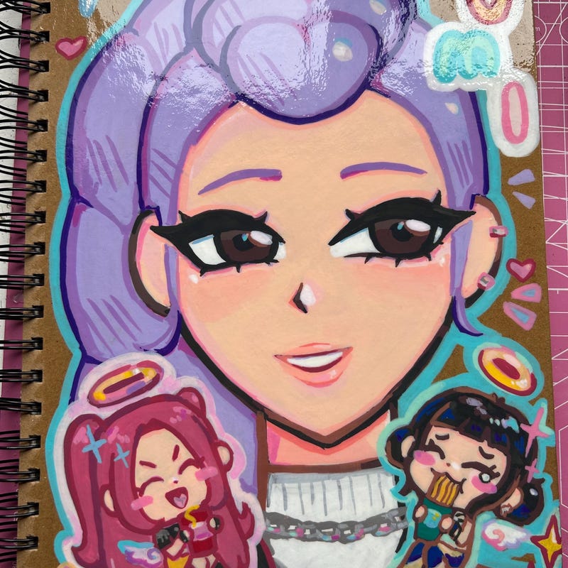 Zoey Kpop Demon Hunters Fanart - Etsy
