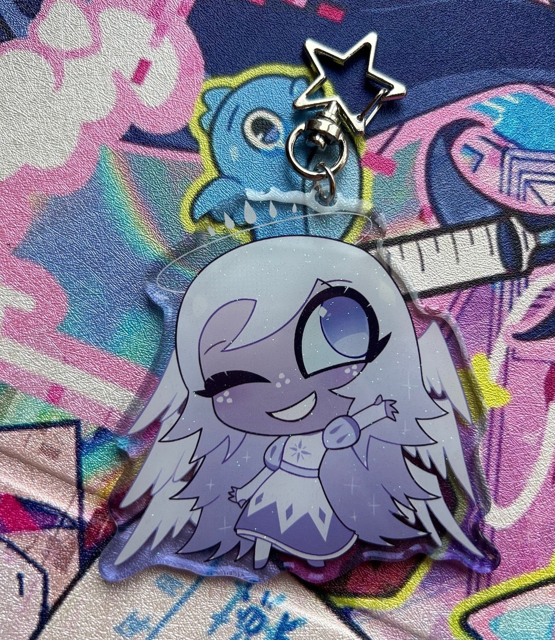 Hazbin Hotel Emily Seraphim Angel Charm - Etsy