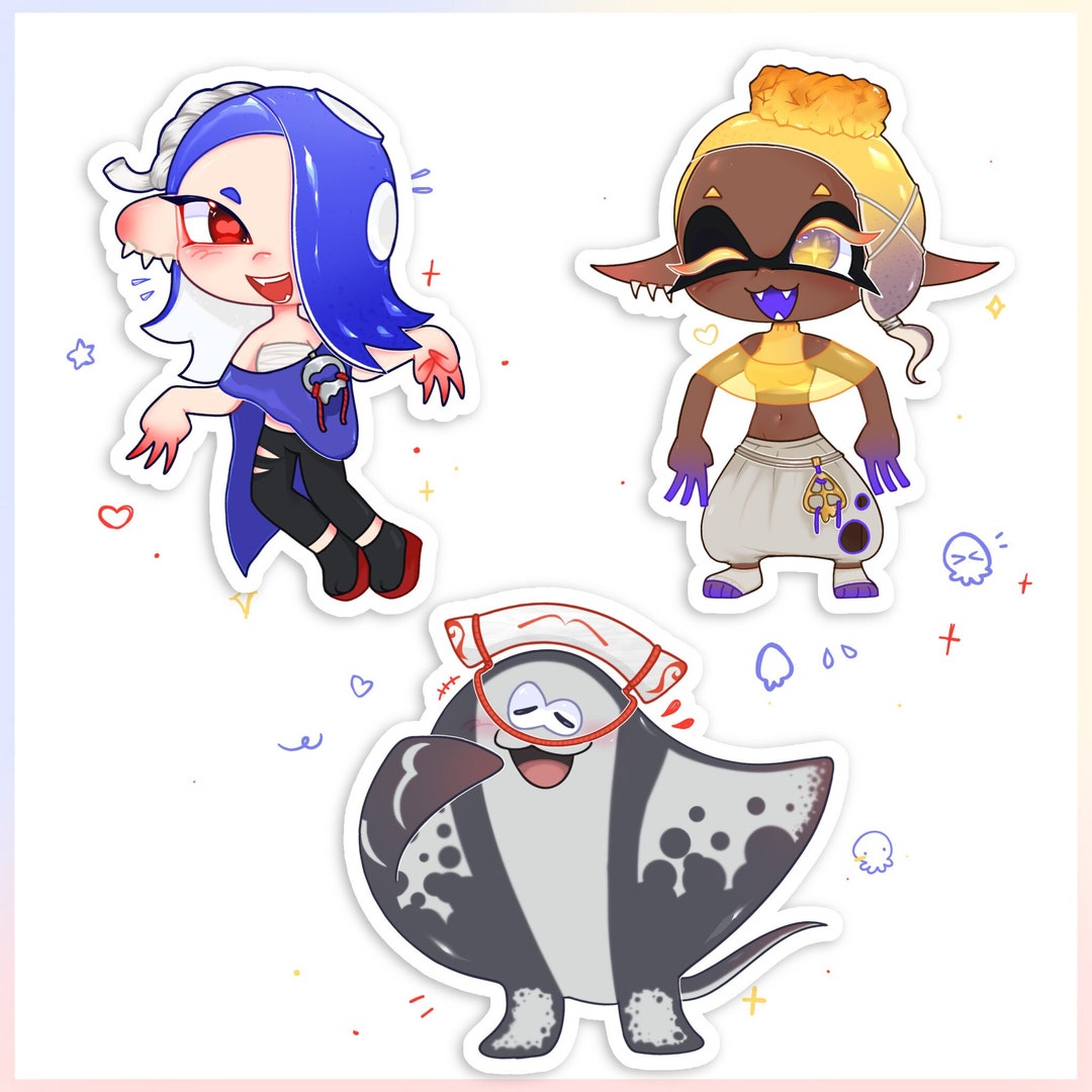 Splatoon 3 Deep Cut Vinyl Stickers (PACK OF 3) Shiver Frye Bigman - Etsy