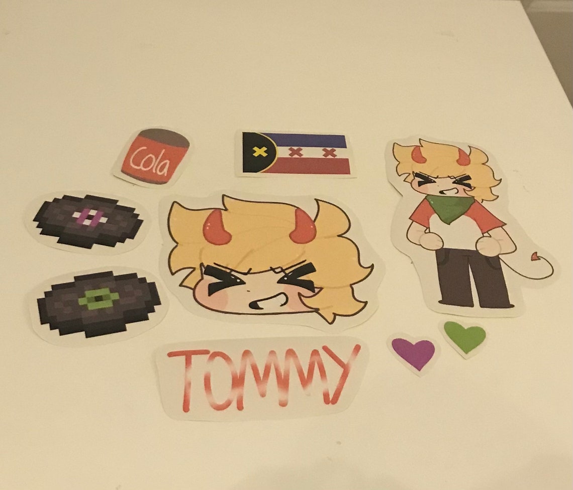 Tommyinnit Mcyt Sticker Pack - Etsy Singapore