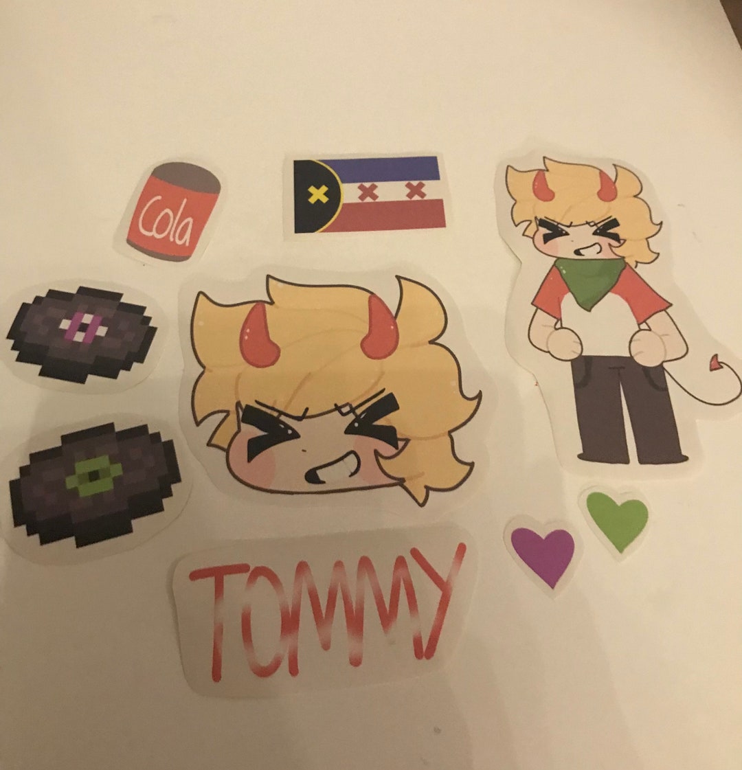 Tommyinnit Mcyt Sticker Pack - Etsy Australia