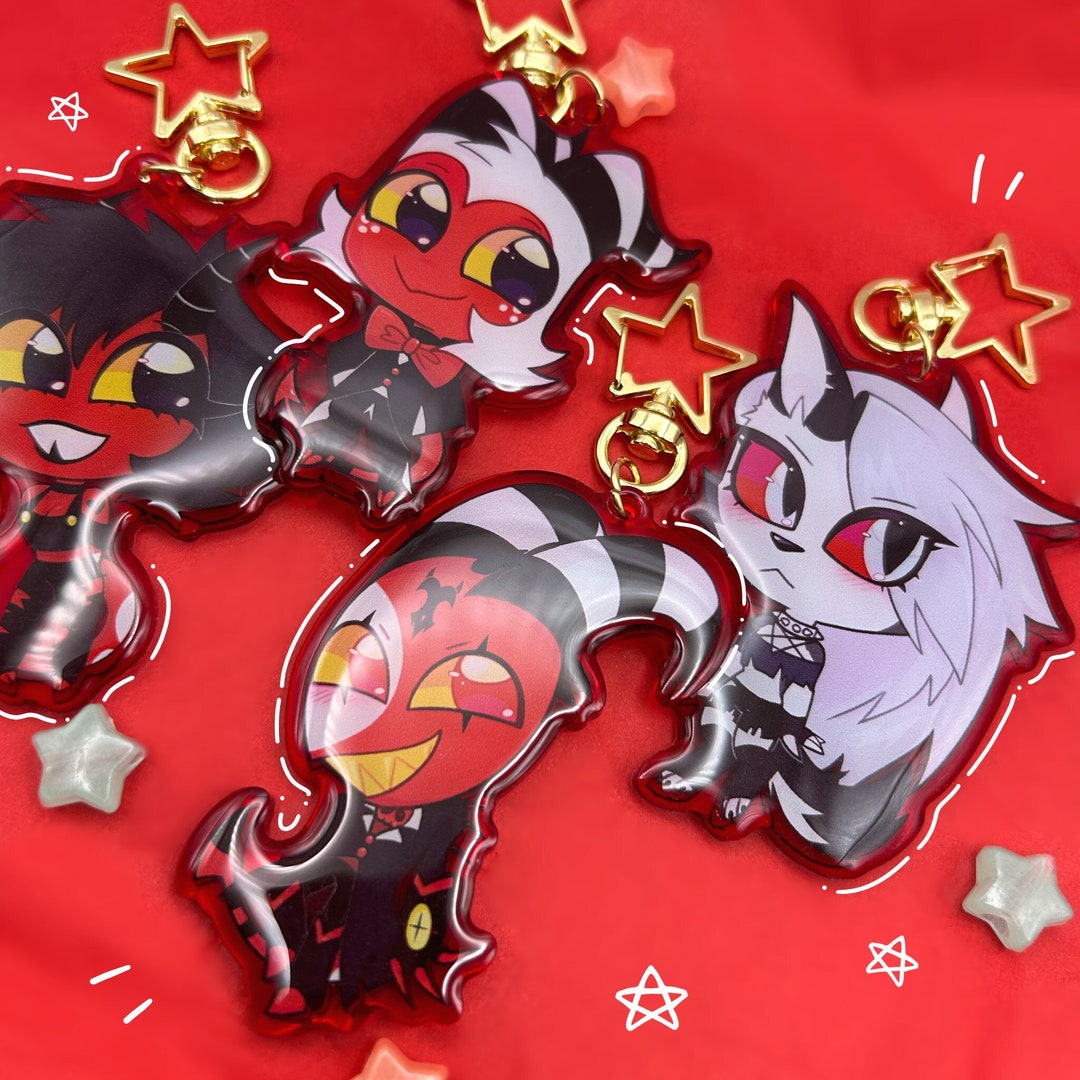 Helluva Boss IMP Epoxy Acrylic Charms | Blitzo Loona Moxxie Millie - Etsy