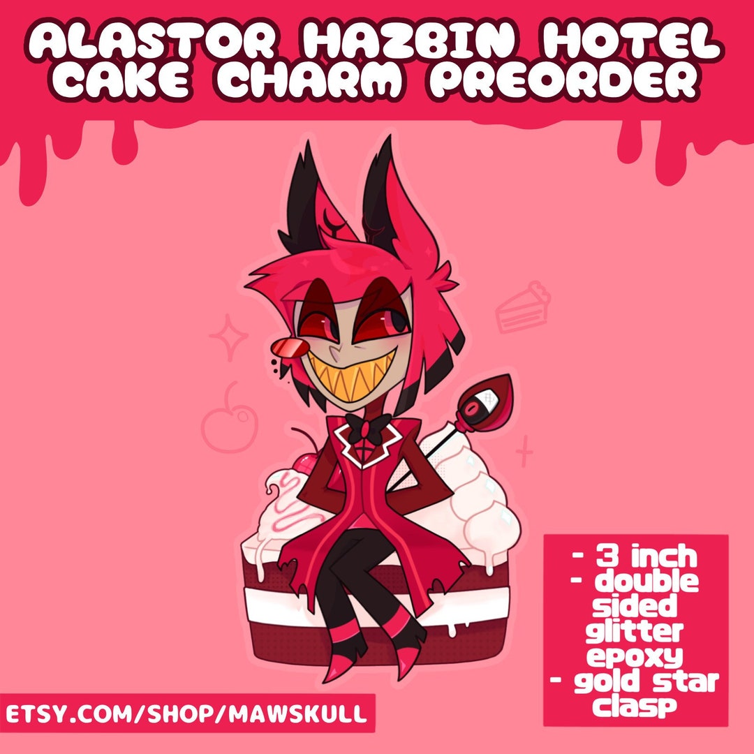 Alastor Epoxy Cake Charm Hazbin Hotel - Etsy Denmark