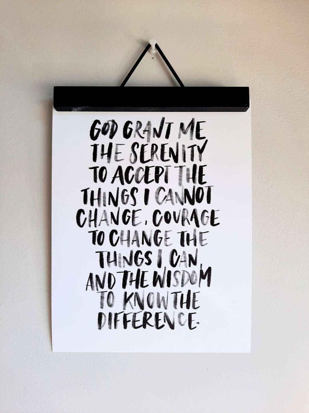 Serenity Prayer 8x10 Print - Hand Lettering and Calligraphy - Office ...