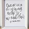 Serenity Prayer 8x10 Print - Hand Lettering and Calligraphy - Office ...