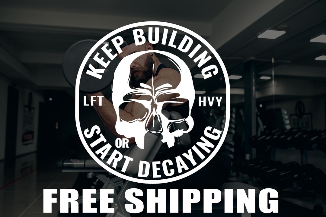 Decal Body Building Decal for Weight Lifting Decal for Fitness Decal ...