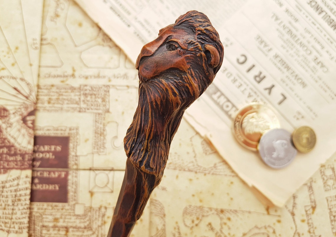 Regal Lion Wand: Harry Potter Inspired Handcrafted Resin Wand - Etsy