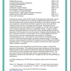 Dealing With Trauma: A TF-CBT Workbook for Teens - Etsy