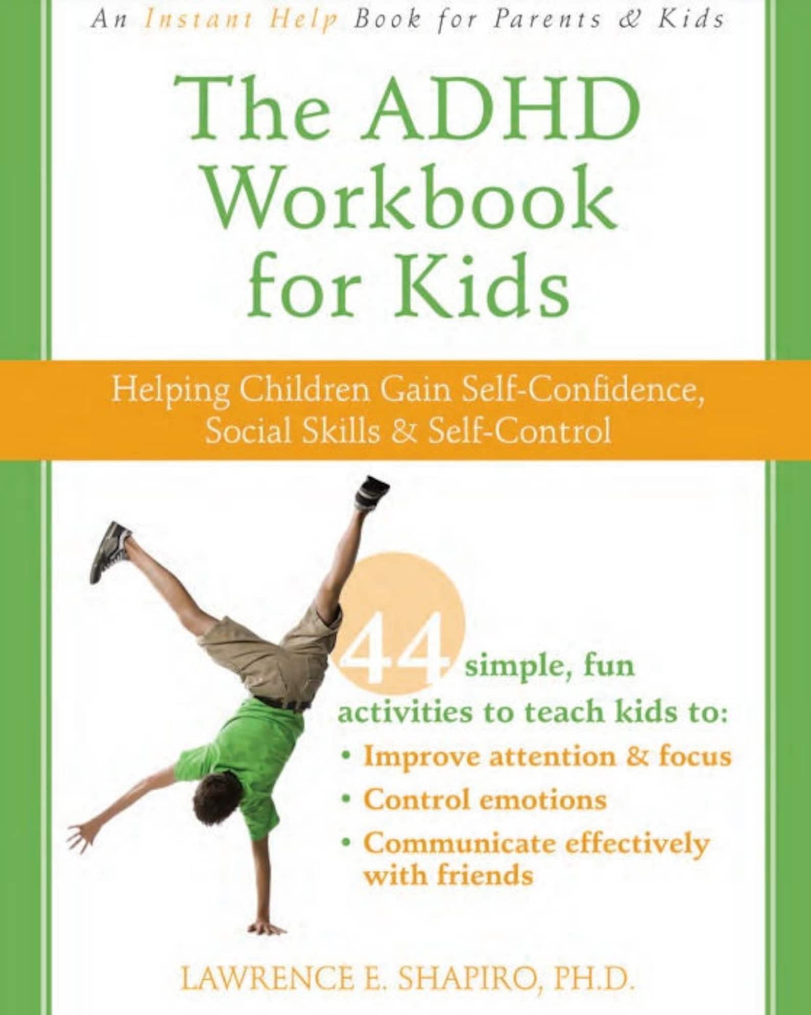 ADHD Workbook for Kids - Etsy