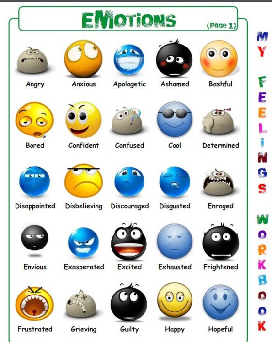 My Feelings Workbook - Etsy