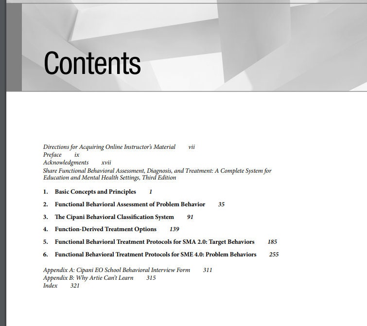 Functional Behavioral Assessment, Diagnosis and Treatment, 3rd Edition ...