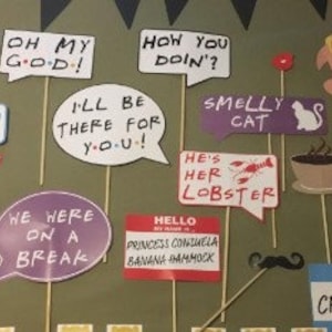 Friends TV Photo Booth Printable Props - Etsy