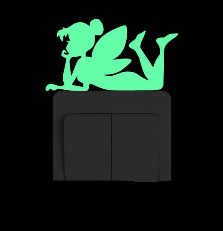 Cute Tinkerbell & Fairy Glow in the Dark Wall Decals - Etsy