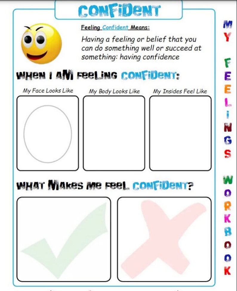 My Feelings Workbook - Etsy