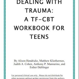 Dealing With Trauma: A TF-CBT Workbook for Teens - Etsy