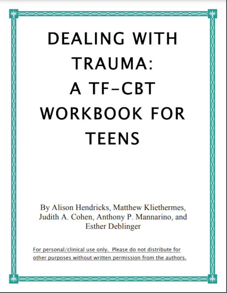 Dealing With Trauma: A TF-CBT Workbook for Teens - Etsy